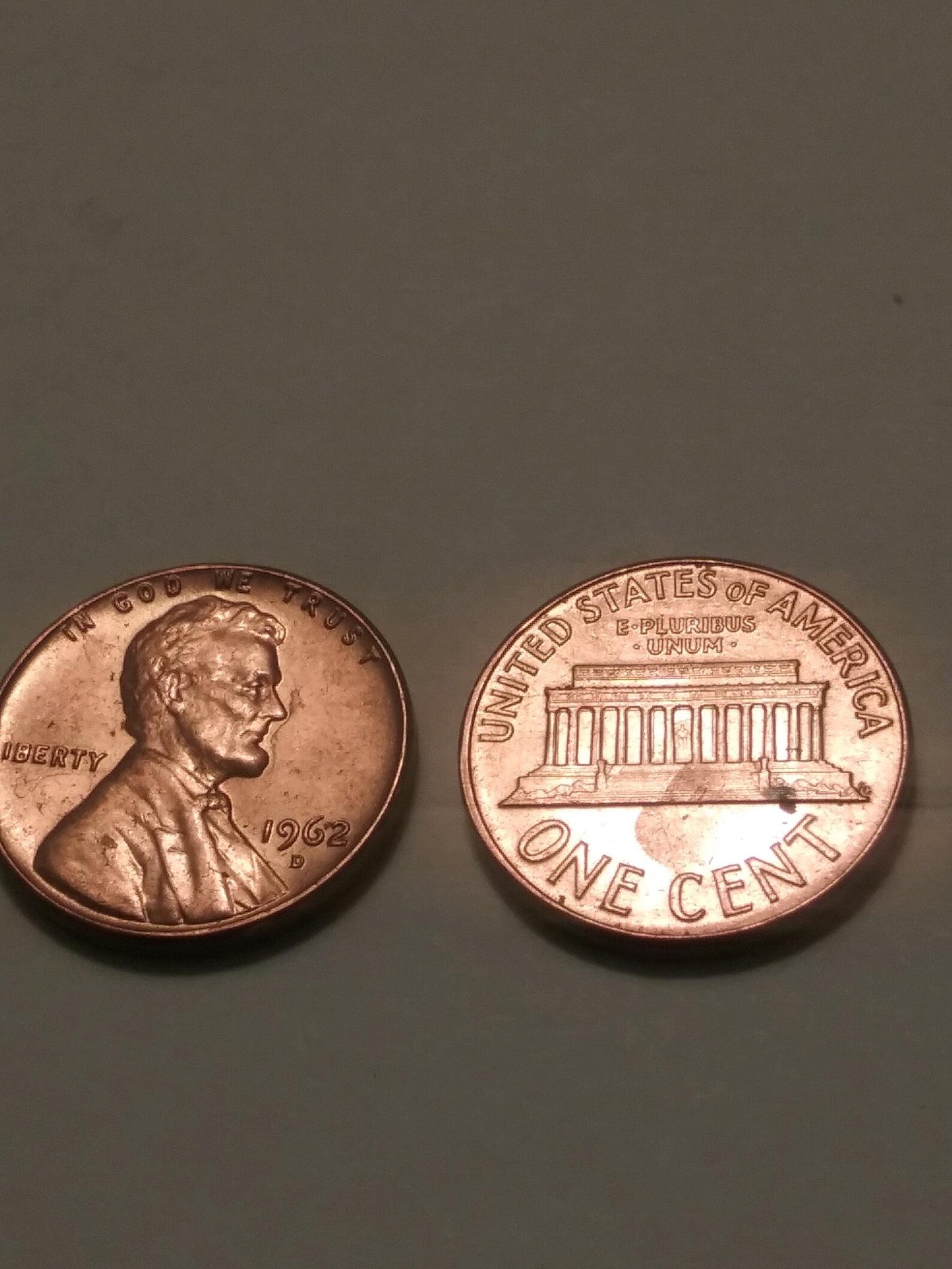 Rare Vintage Error Two 1962 D Lincoln Pennies | Etsy