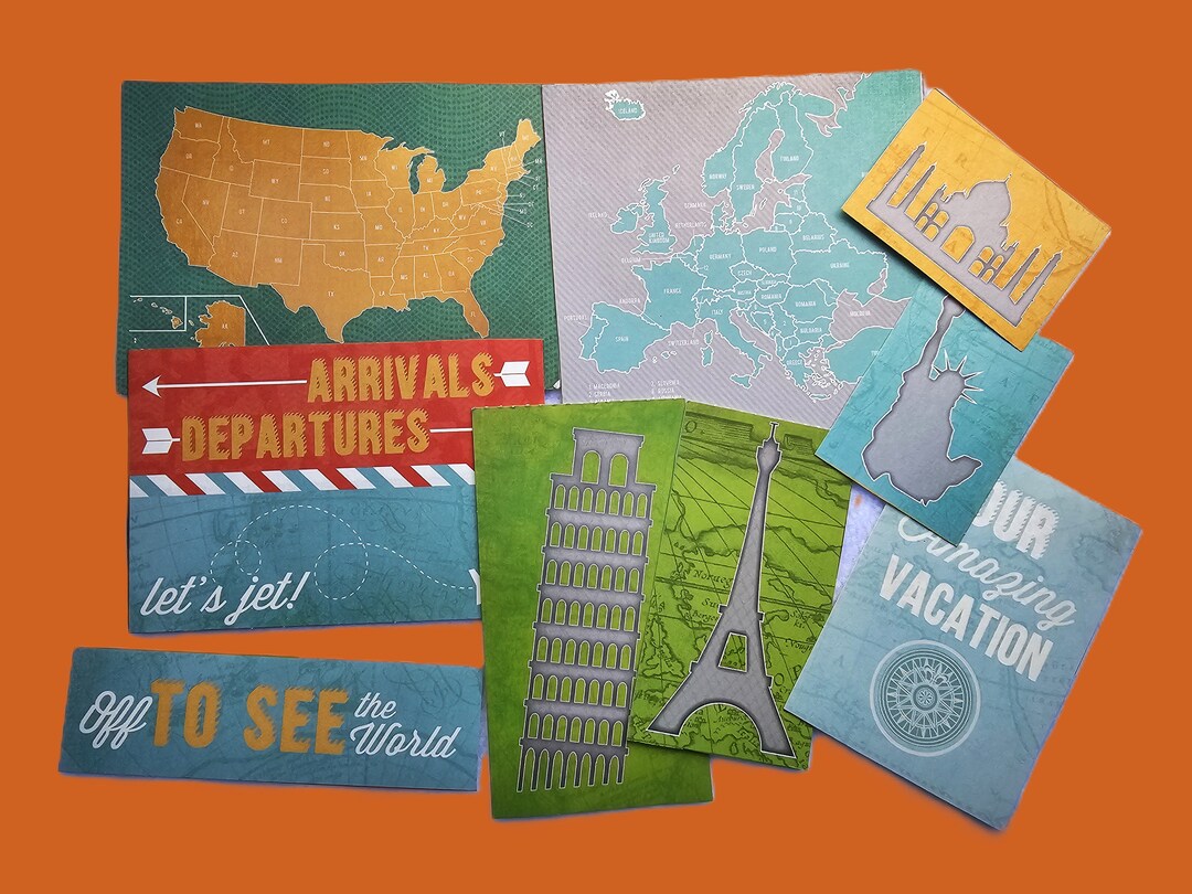 Travel Journal Kit/planner Bundle Notecards for Junk Journal ...