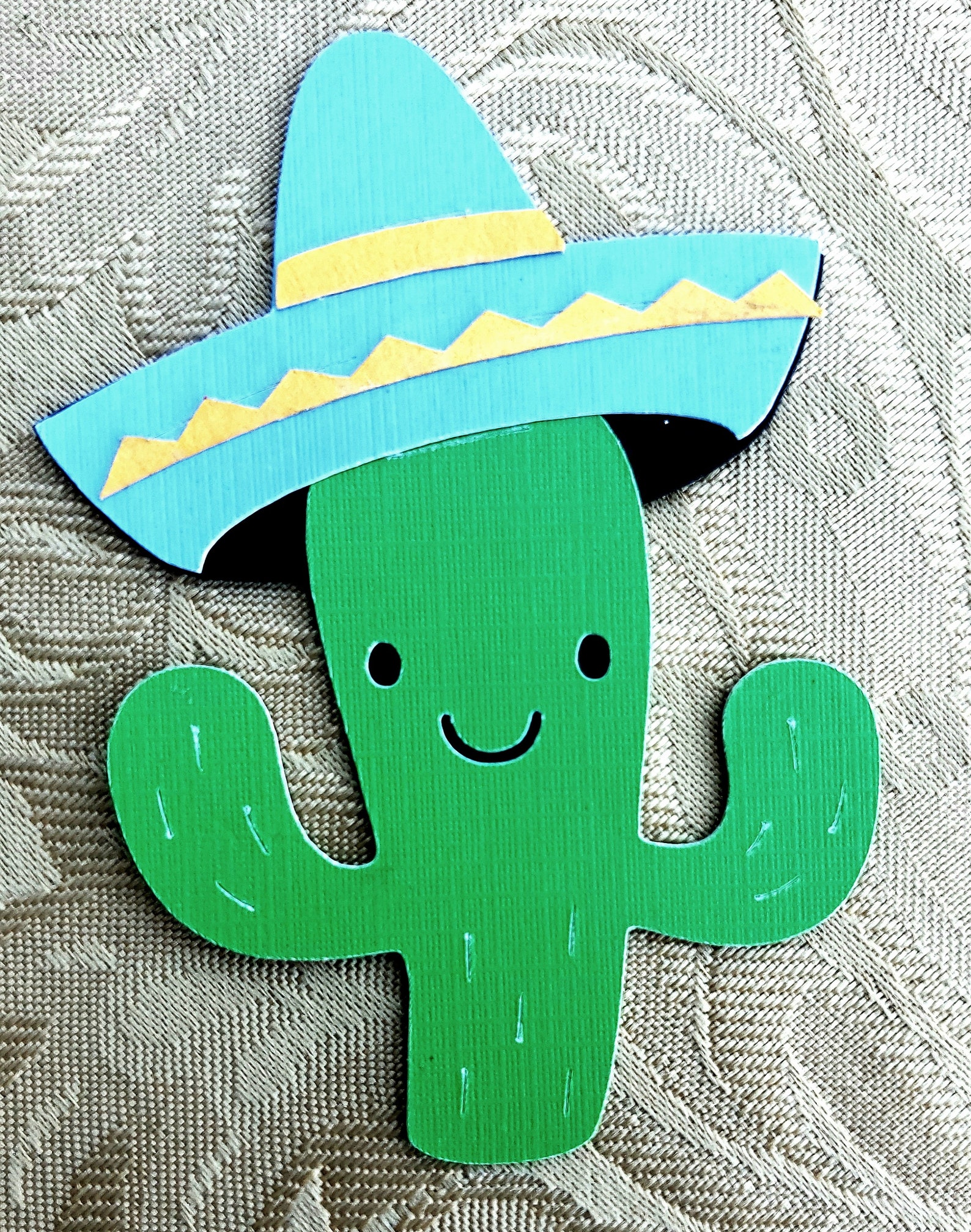 Cactus Die Cuts Customizable Cutouts With Sombrero. Set of 10 - Etsy