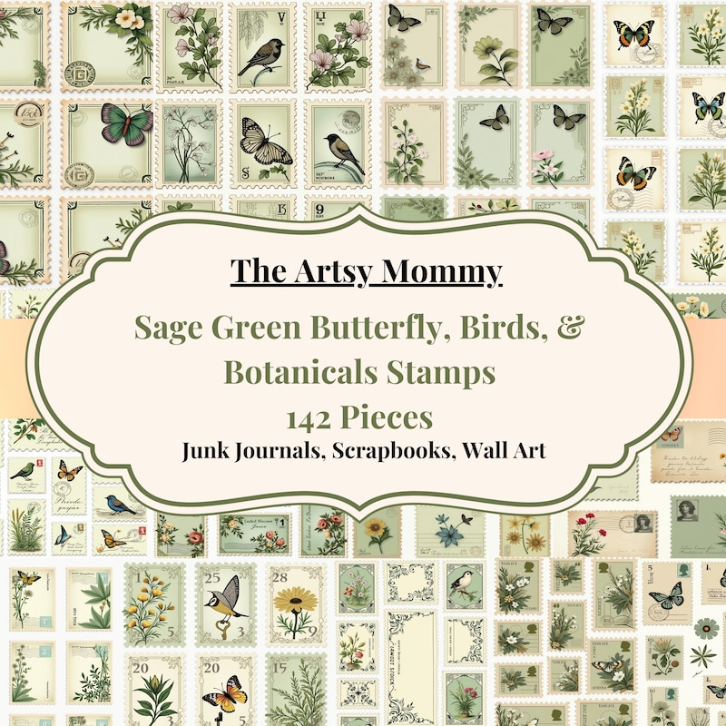 Botanical Stamp - Etsy