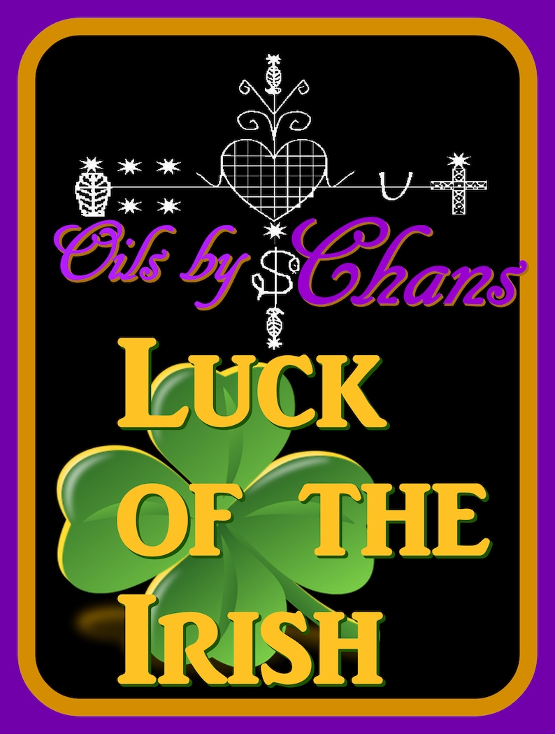 Good Luck Oil luck of the Irish voodoo Hoodoo Pagan Wiccan - Etsy