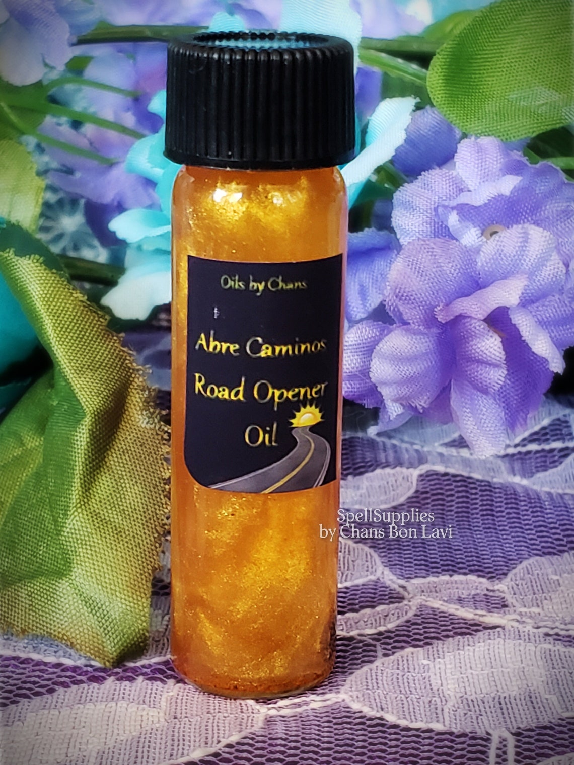 ROAD OPENER OIL Abre Camino With Clear Quartz and Pyrite Voodoo Hoodoo ...