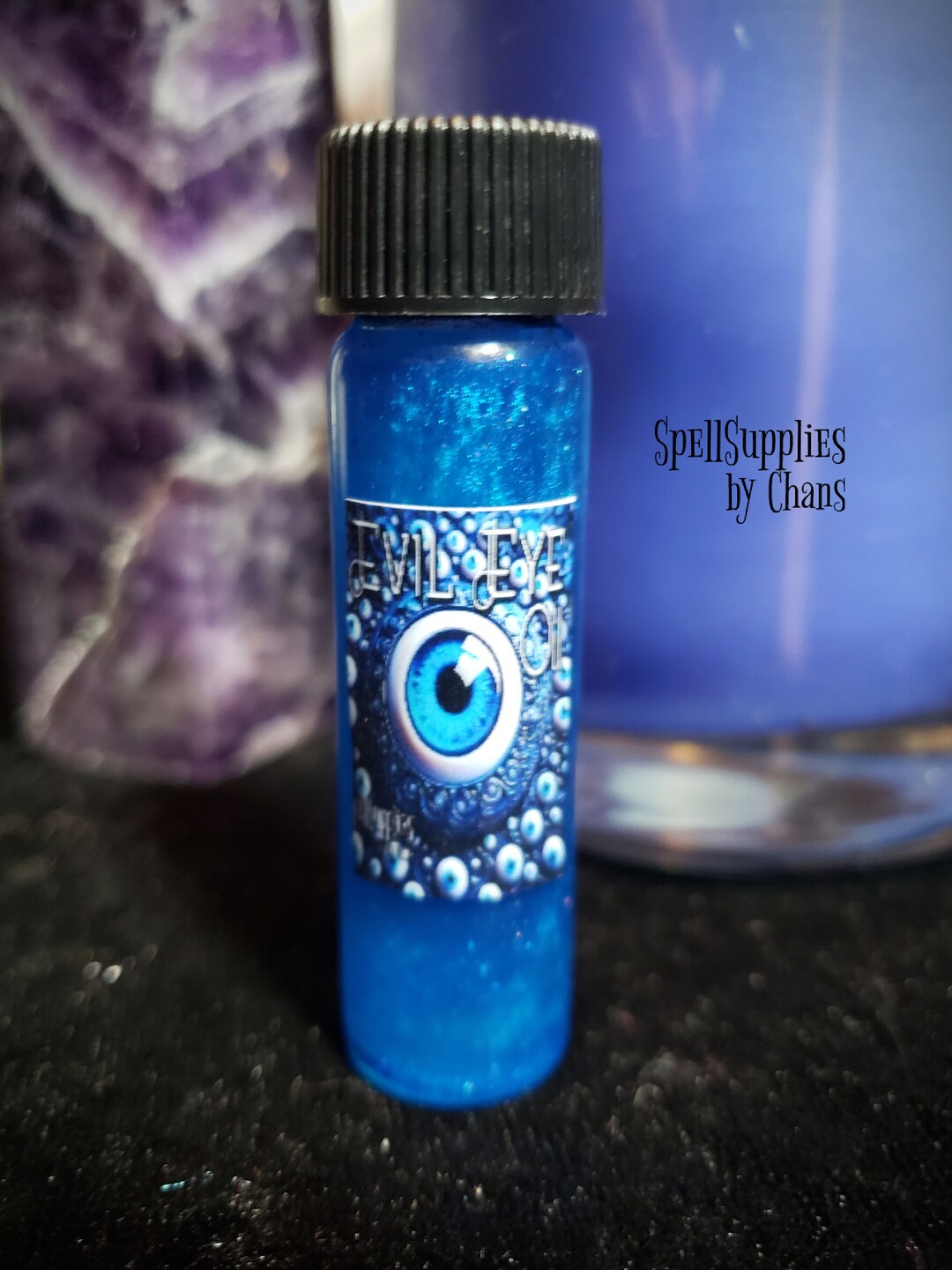 EVIL EYE OIL Protection With Black Tourmaline Voodoo Hoodoo Wiccan ...