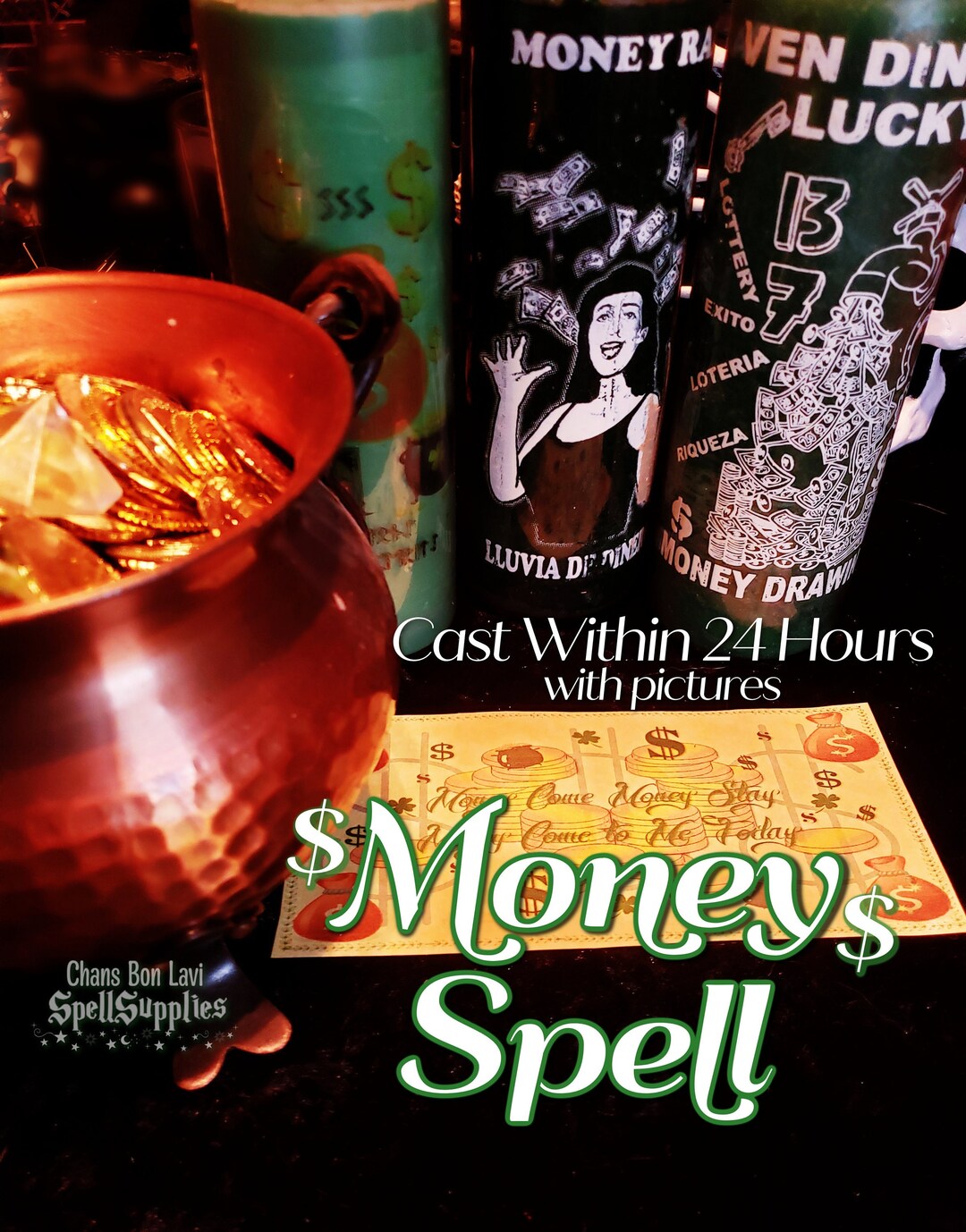 MONEY SPELL Prosperity Increase Money Voodoo Hoodoo Wiccan Pagan - Etsy