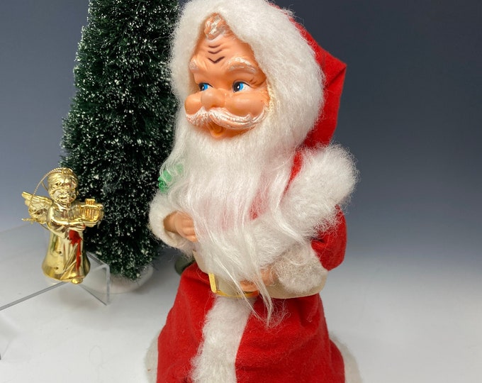 MCM Tall Dancing Santa & Music Box, Plays "santa Claus is Coming to ...