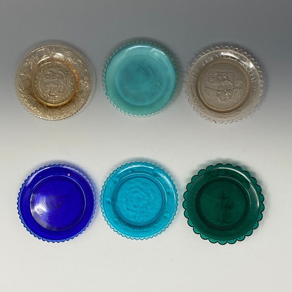 Vintage Glass Plates - Etsy