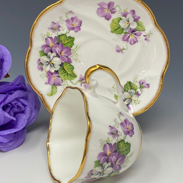 Violet Tea Cup - Etsy