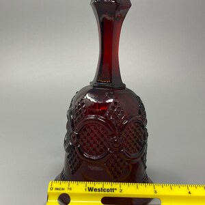 Avon Cape Cod Ruby Glass Bell - Etsy