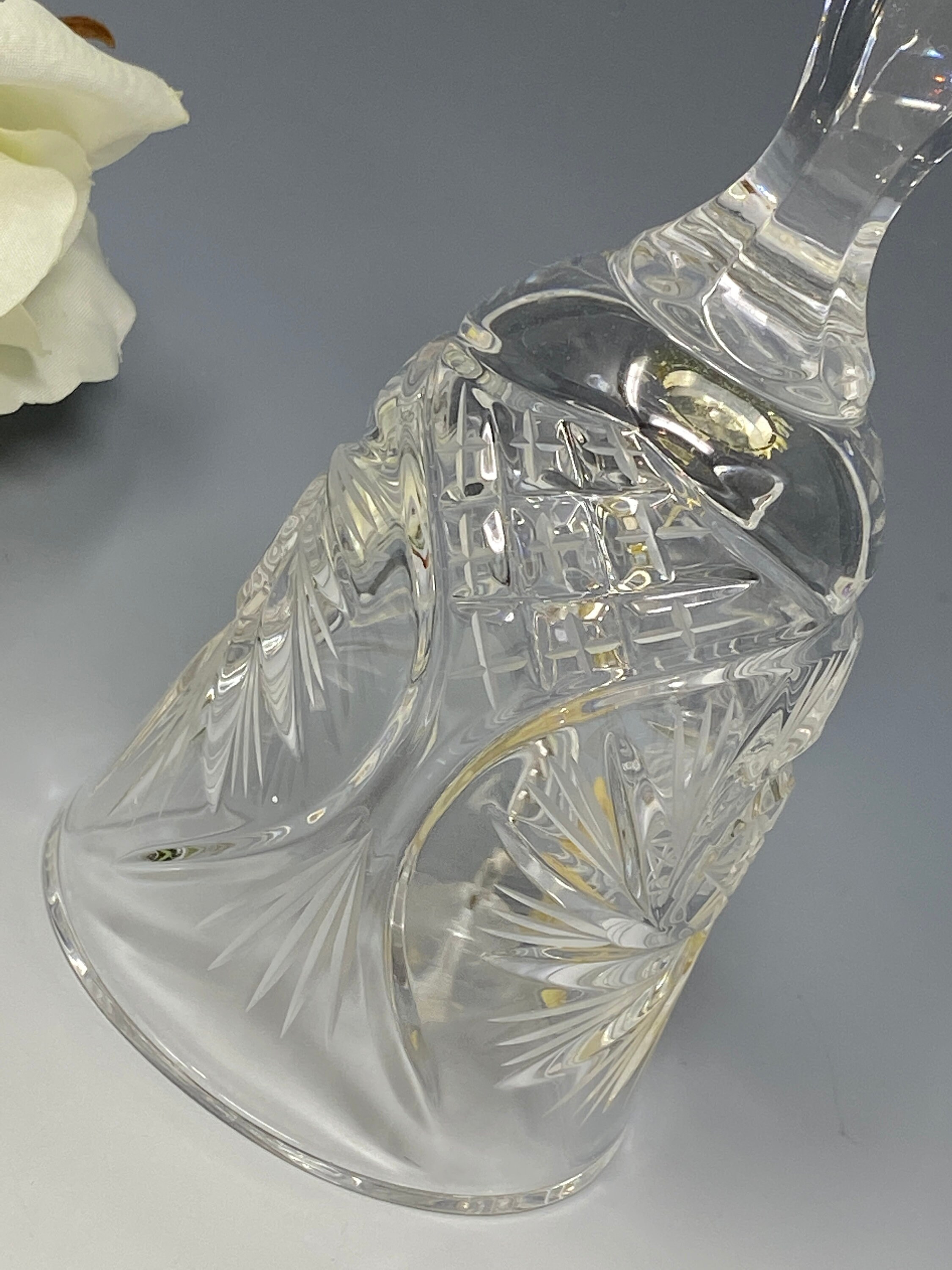 Imperlux Handcut Lead Crystal Bell, Poland - Etsy