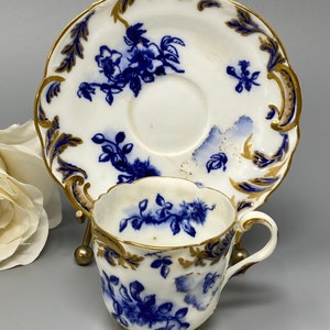 George Jones & Sons Crescent China Flow Blue Demitasse/espresso Cup and ...