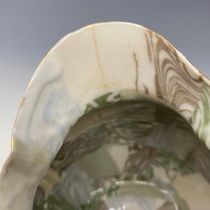 Japanese Banko Ware Tapestry Nerikomi Agateware Creamer With Artist ...