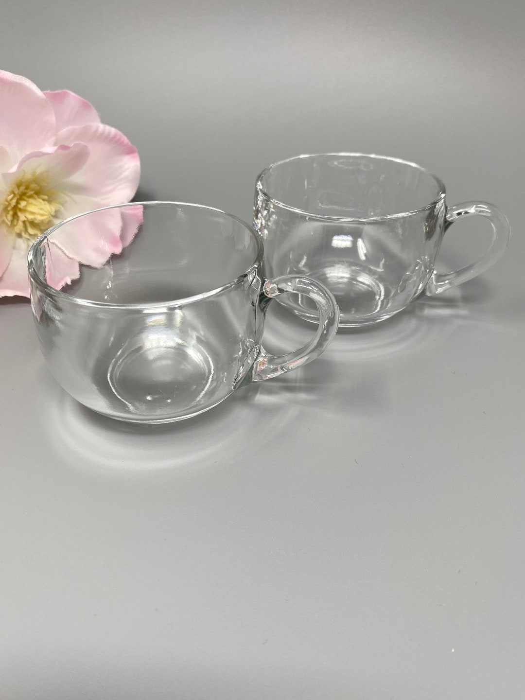 Glass Punch Bowl Cups, Set of 2 - Etsy