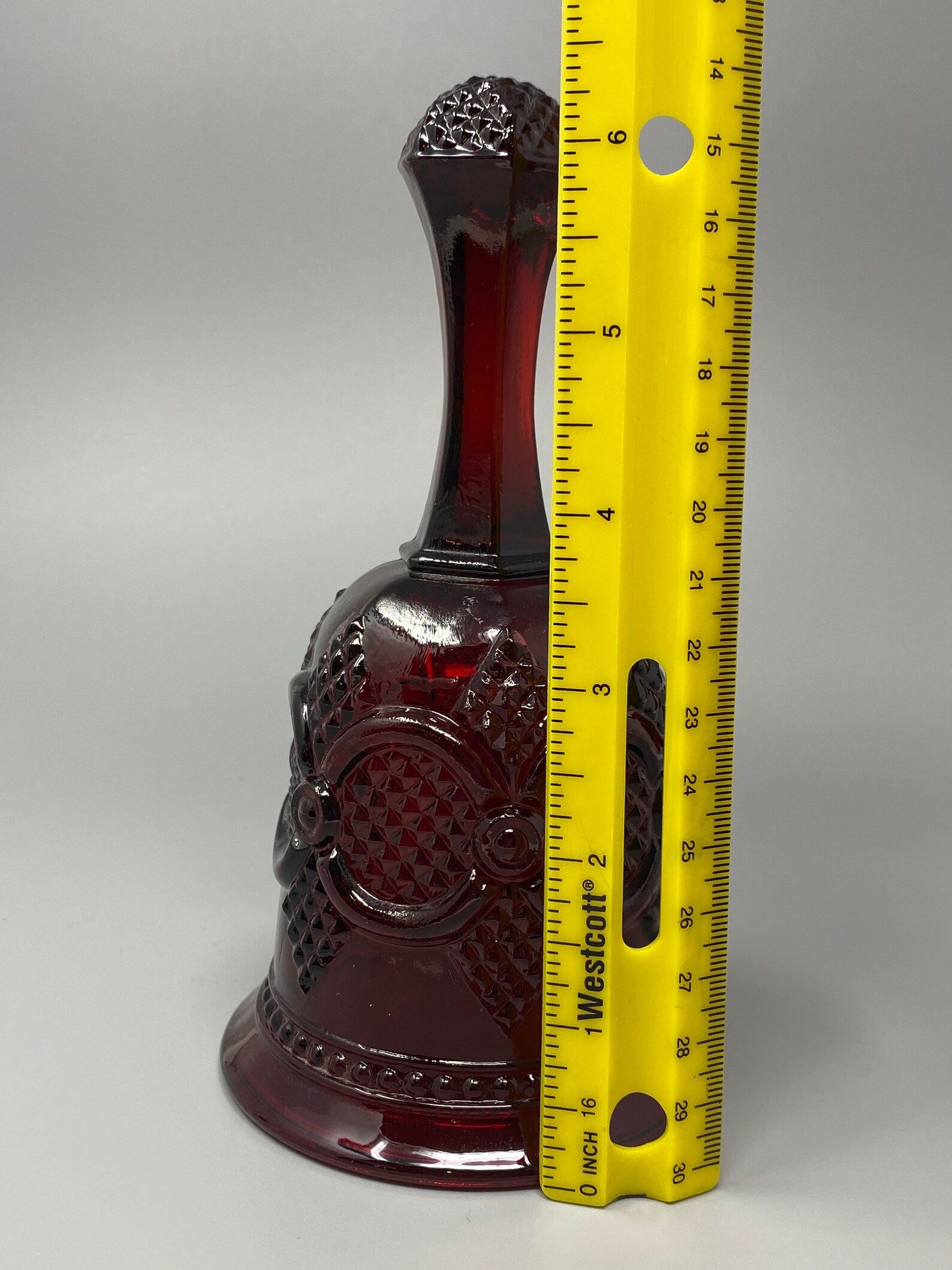 Avon Cape Cod Ruby Glass Bell | Etsy