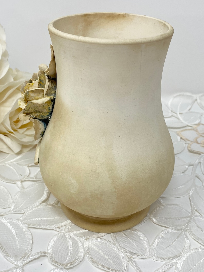 Antique Odell & Brooks Brothers Potters White Relief Rose - Etsy