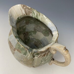 Japanese Banko Ware Tapestry Nerikomi Agateware Creamer With Artist ...