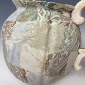 Japanese Banko Ware Tapestry Nerikomi Agateware Creamer With Artist ...