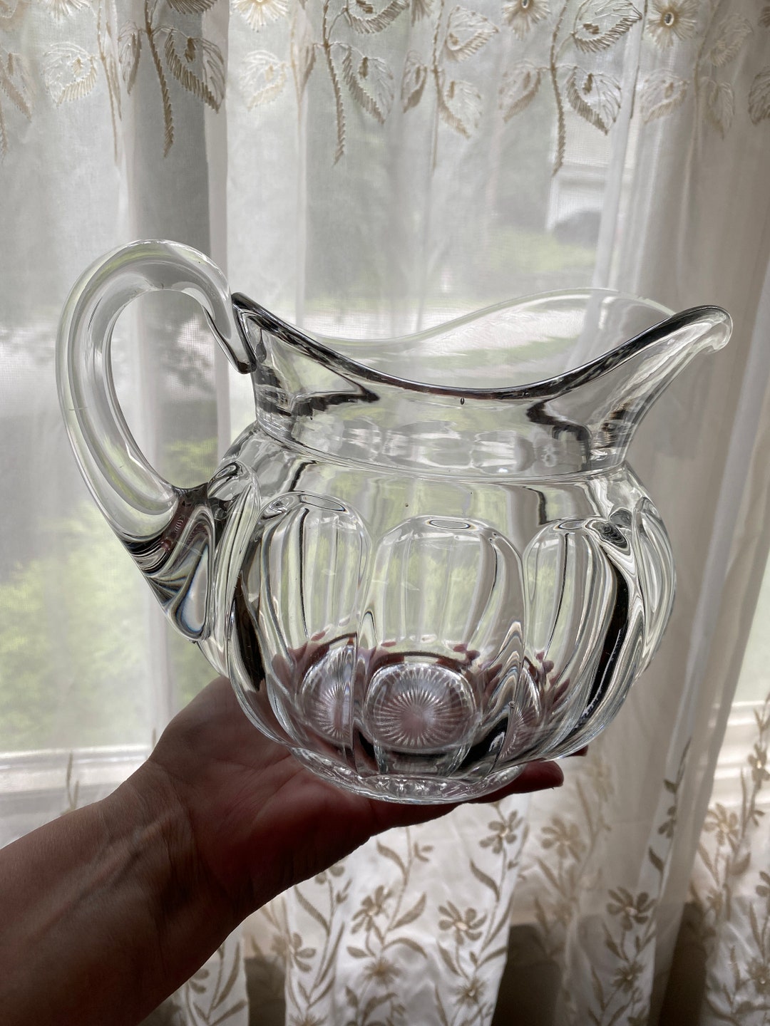 Heisey Pitcher Colonial Clear Glass, 42 Oz - Etsy