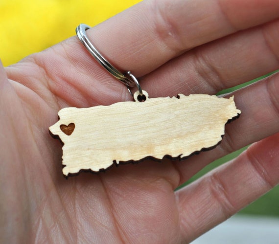 Puerto Rico Key Chain San Juan or Rincon | Etsy
