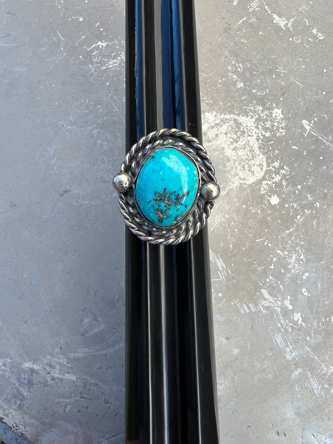 Vintage Old Pawn Turquoise Navajo Sterling Silver Ring - Etsy