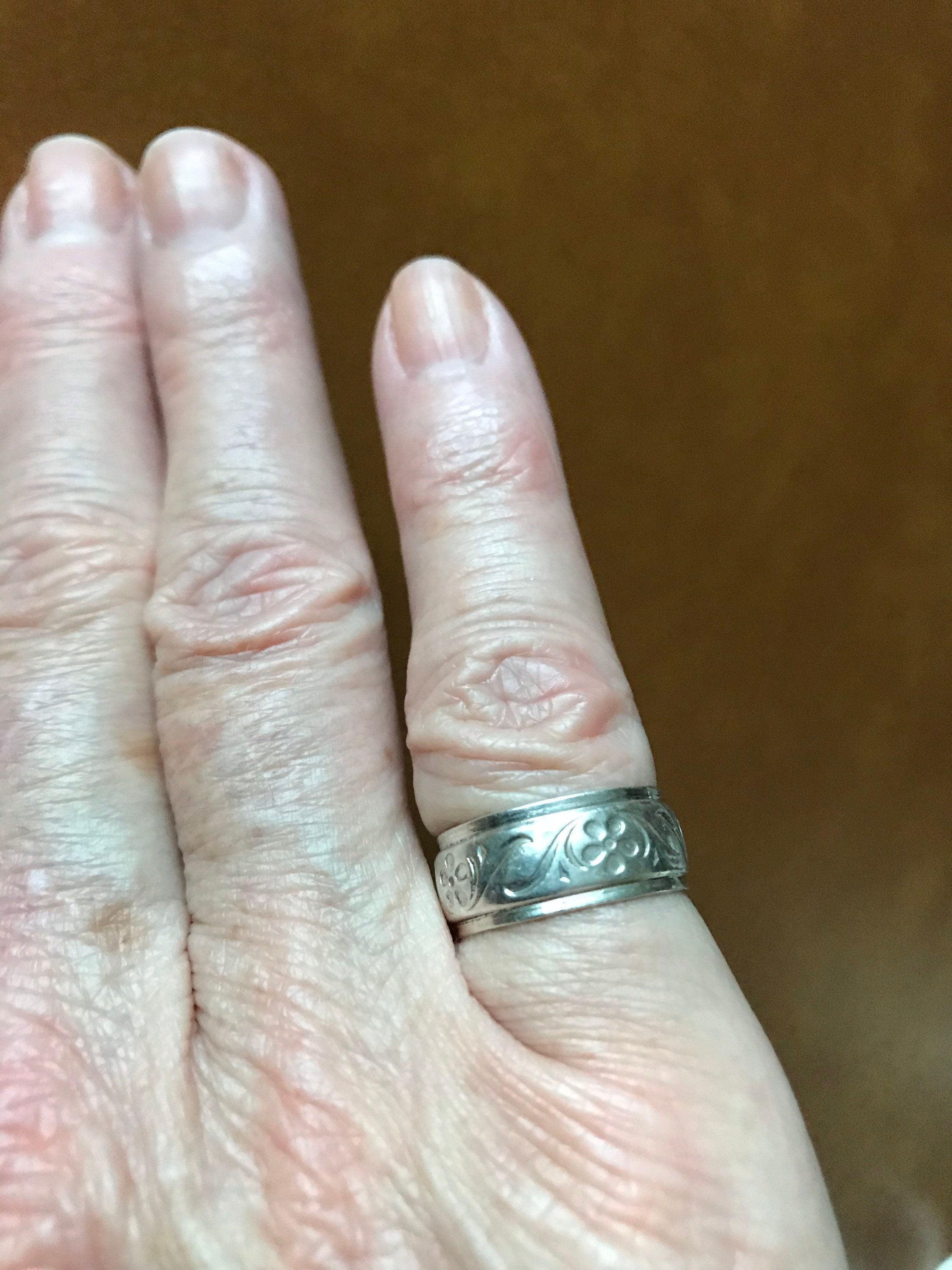 Vintage Uncas Sterling Silver Wide Band Ring - Etsy