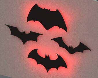 Bat Light up Sign - Etsy