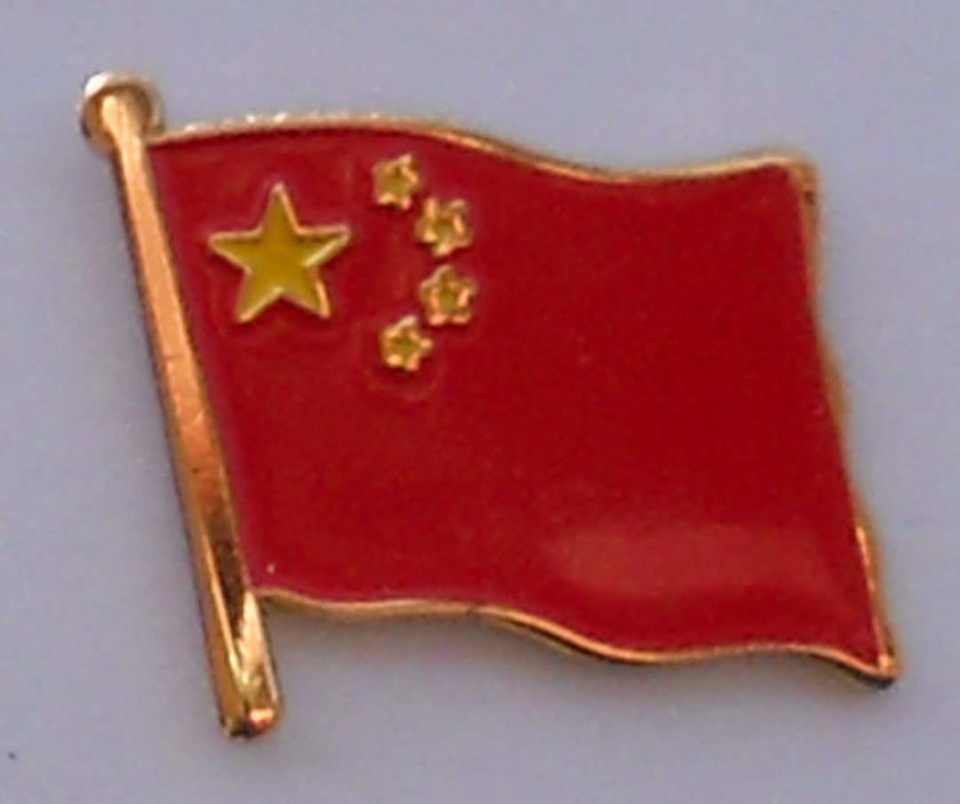 China Chinese Country Flag Enamel Pin Badge - Etsy
