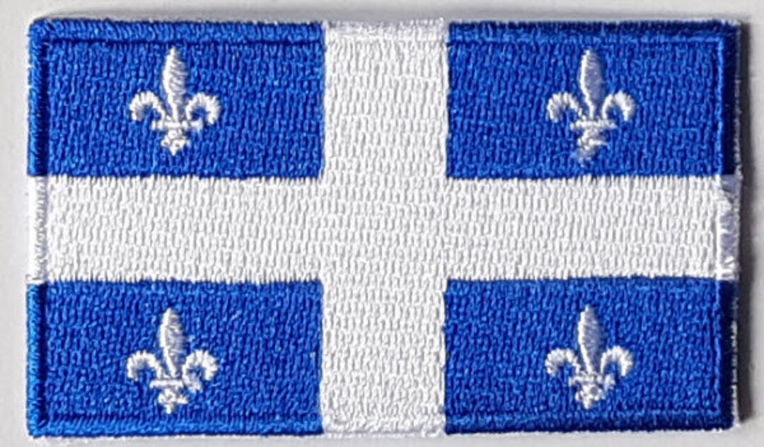 Quebec Canada Region Flag Embroidered Iron / Sew on Patch - Etsy