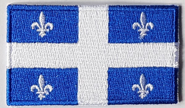 Quebec Canada Region Flag Embroidered Iron / Sew on Patch - Etsy