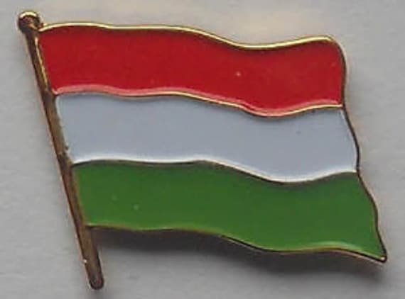 Hungary Country Flag Enamel Pin Badge | Etsy