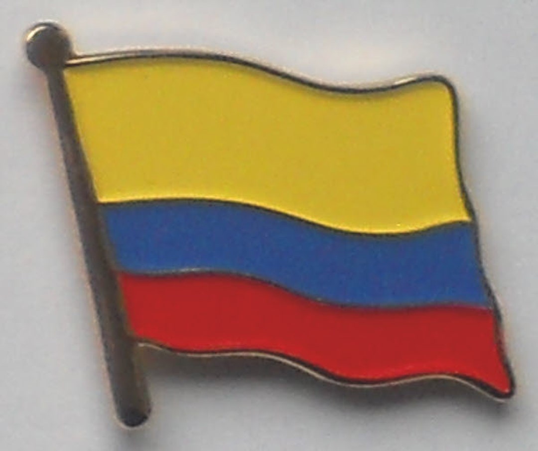 Colombia Country Flag Enamel Pin Badge - Etsy
