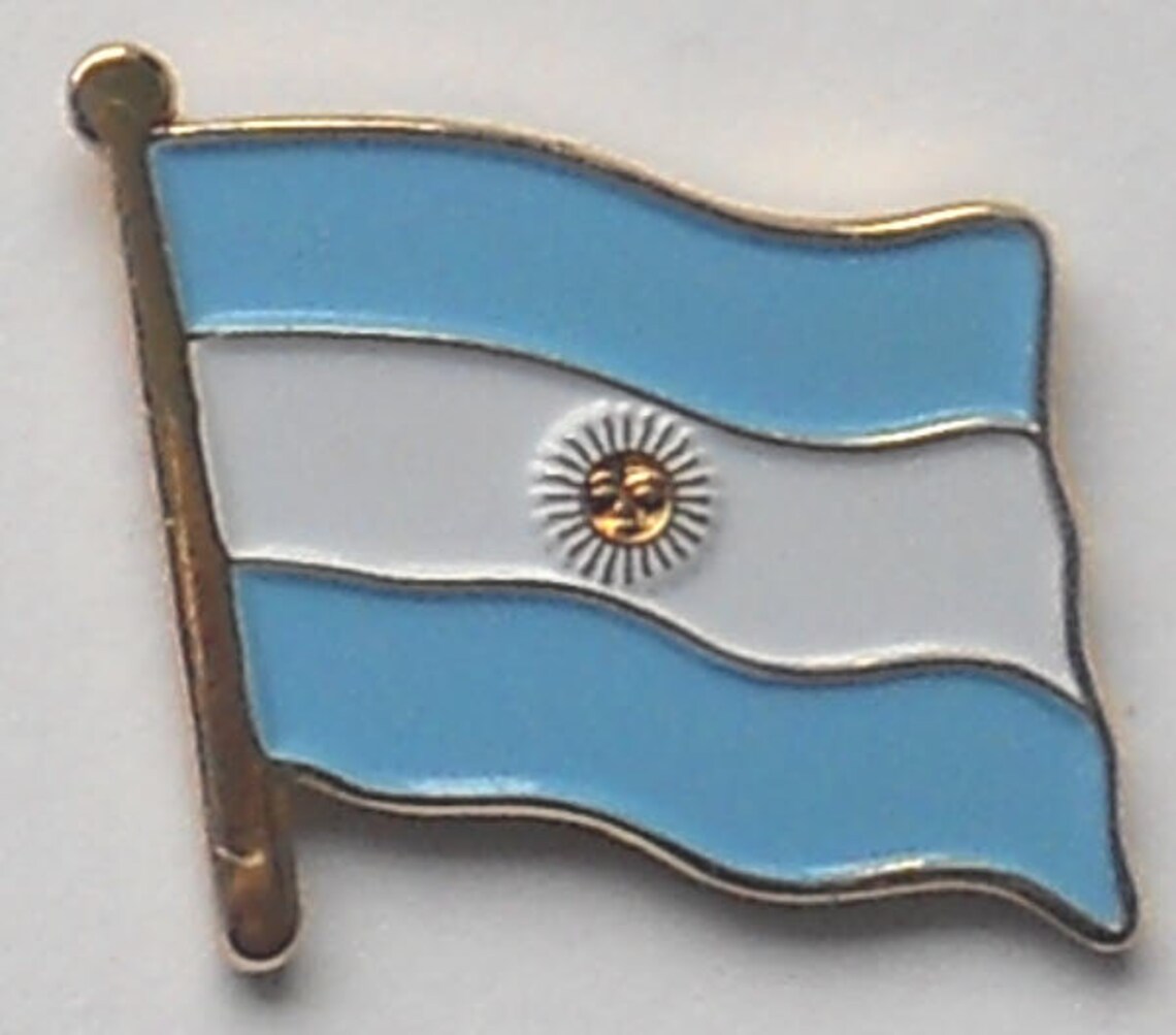 Argentina Country Flag Enamel Pin Badge - Etsy UK