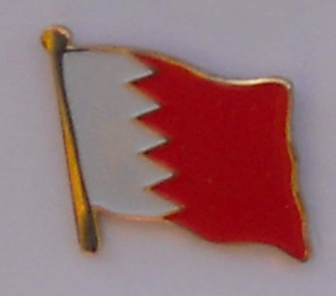 Bahrain Country Flag Enamel Pin Badge - Etsy UK