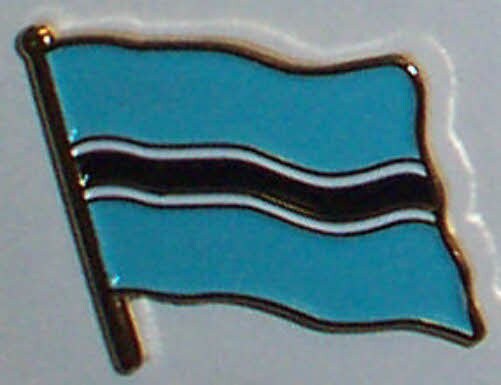 Botswana Country Flag Enamel Pin Badge - Etsy
