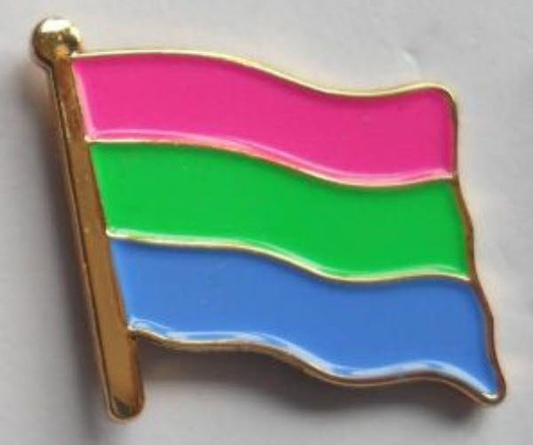 Polysexual Pride Flag Enamel Pin Badge - Etsy