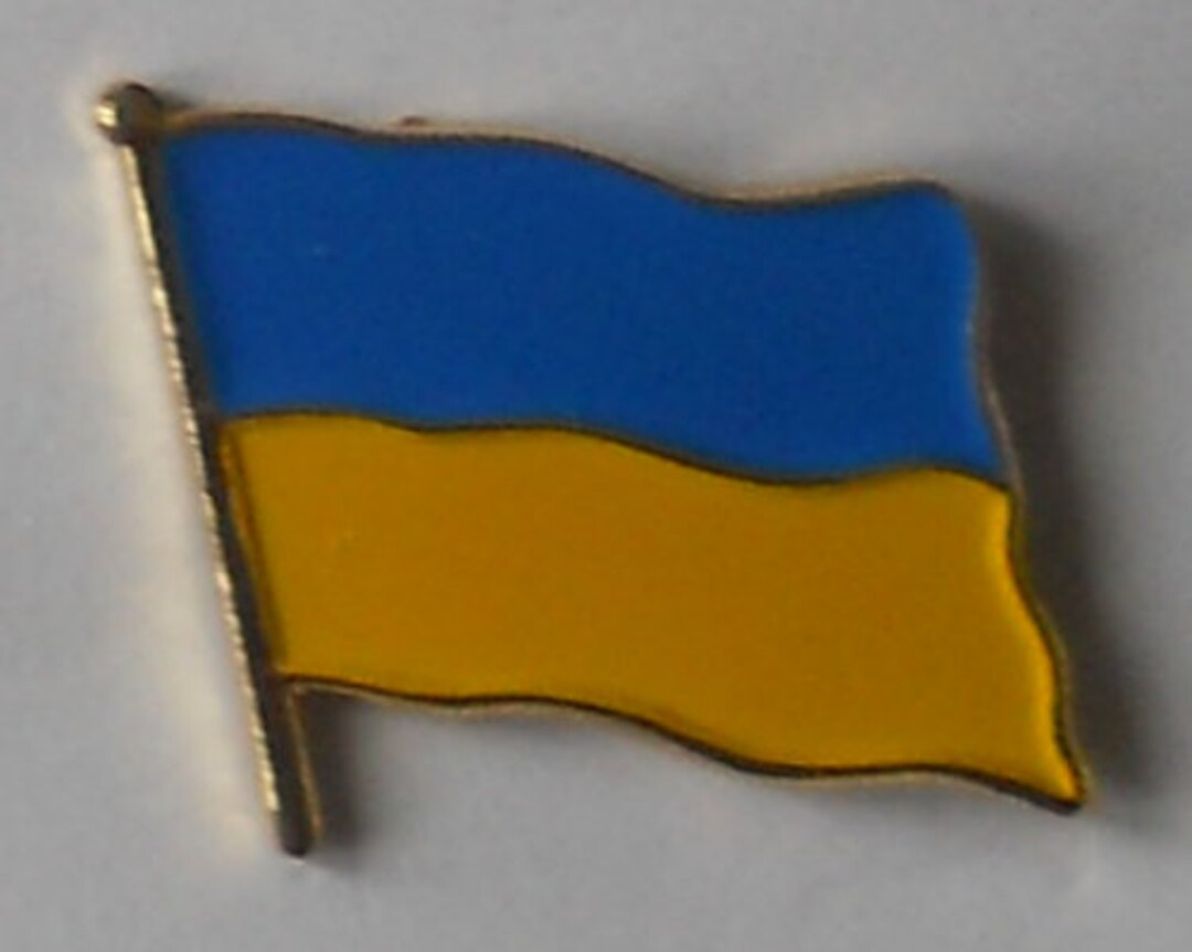 Ukraine Country Flag Enamel Pin Badge - Etsy