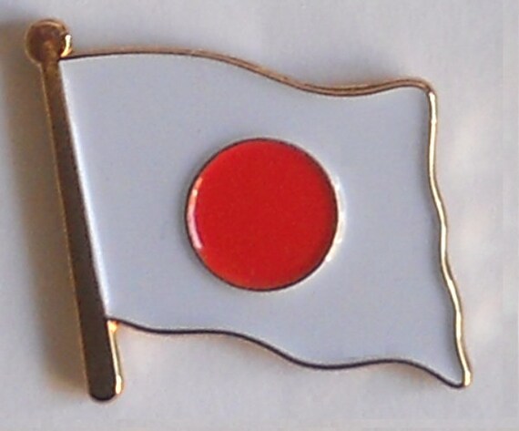 Japan Country Flag Enamel Pin Badge | Etsy UK