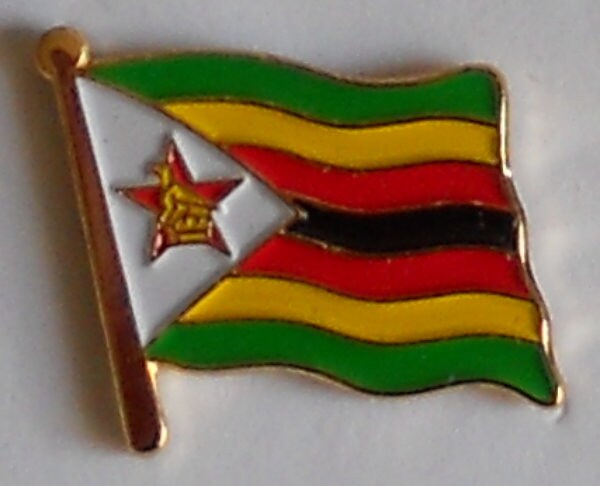 Zimbabwe Country Flag Enamel Pin Badge - Etsy