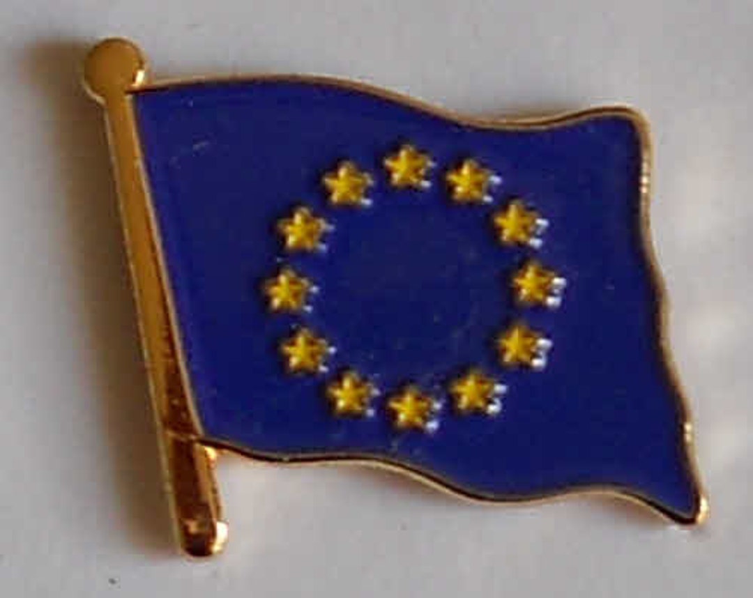 Europe European EU Country Flag Enamel Pin Badge - Etsy