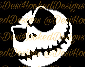 Crochet Graph / Pattern Jack Skellington 200 X 250 - Etsy