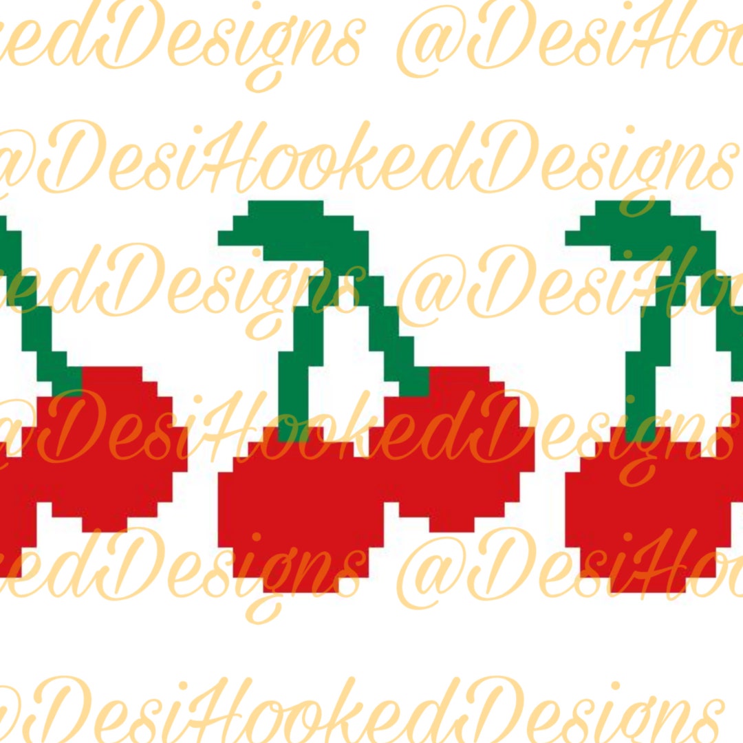 Cherry Repeat Graph Pattern - Etsy
