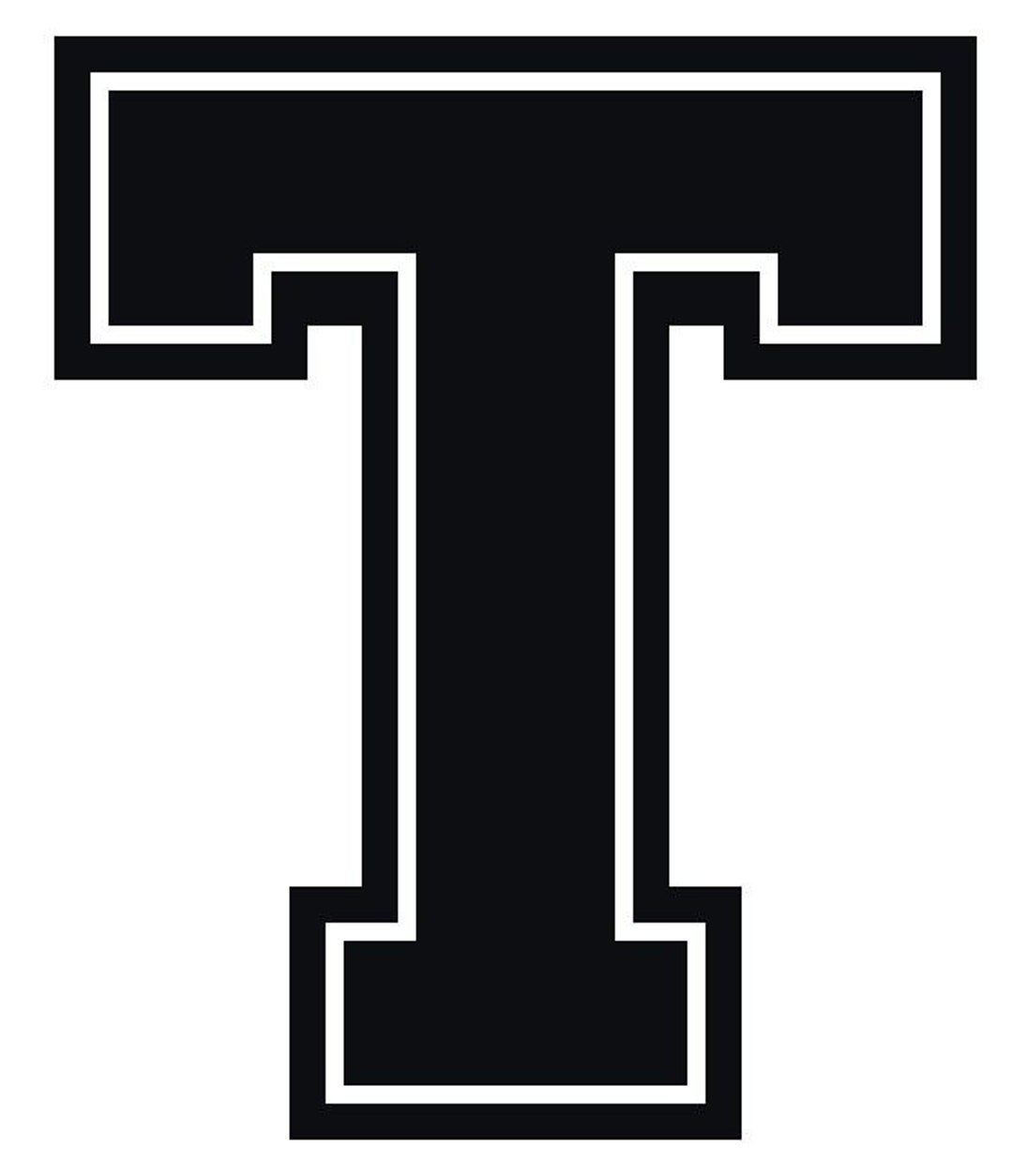 Varsity Letter "t" Crochet Graph Pattern - Etsy