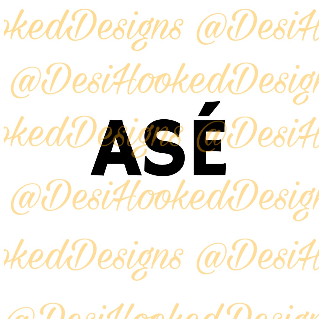 Asè Word Crochet Graph Pattern - Etsy