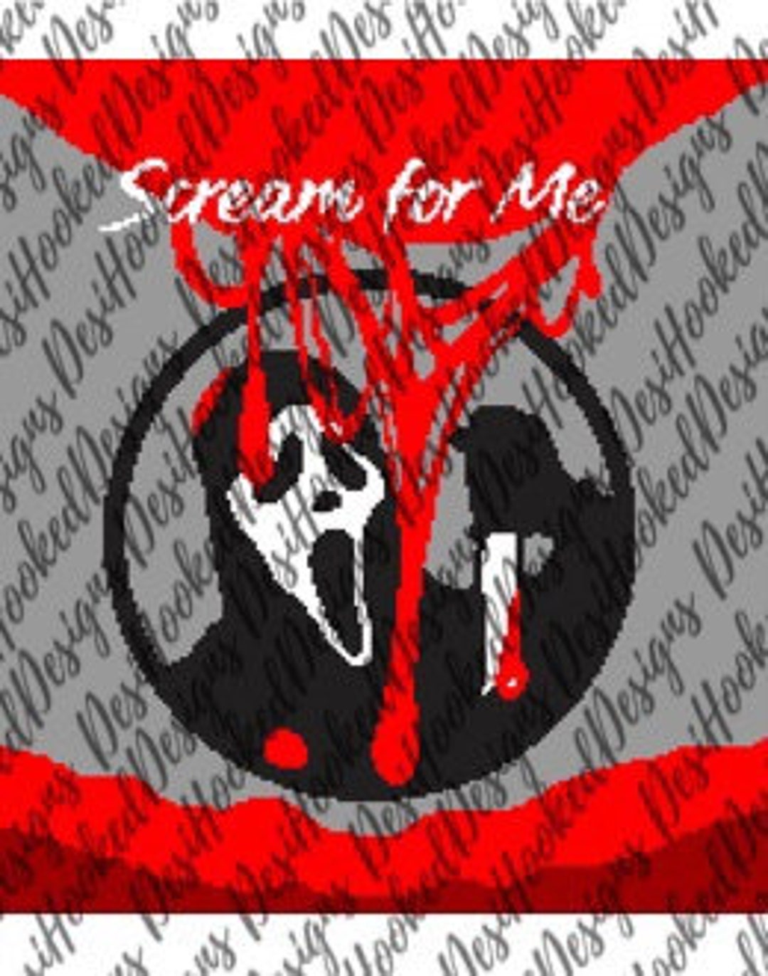 Scream for Me Blanket Crochet Graph - Etsy