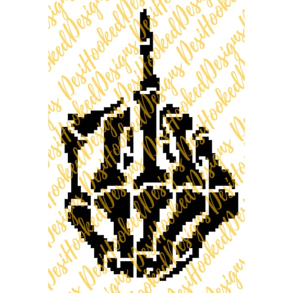 Crochet Middle Finger Pattern - Etsy