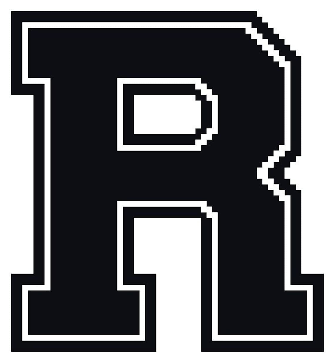 Varsity Letter "r" Crochet Graph Pattern - Etsy