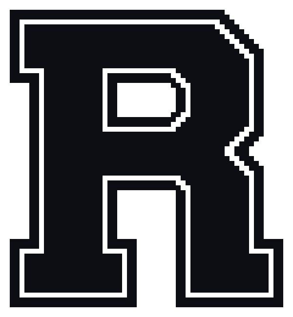 Varsity Letter "r" Crochet Graph Pattern - Etsy