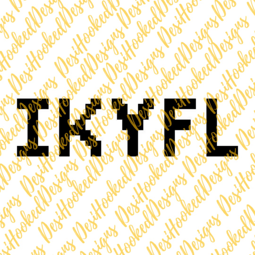 IKYFL Word Crochet Graph Pattern - Etsy