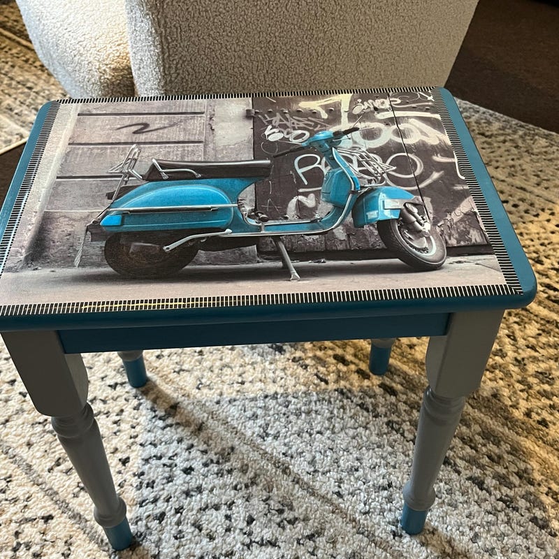 Upcycled Side Table - Etsy UK
