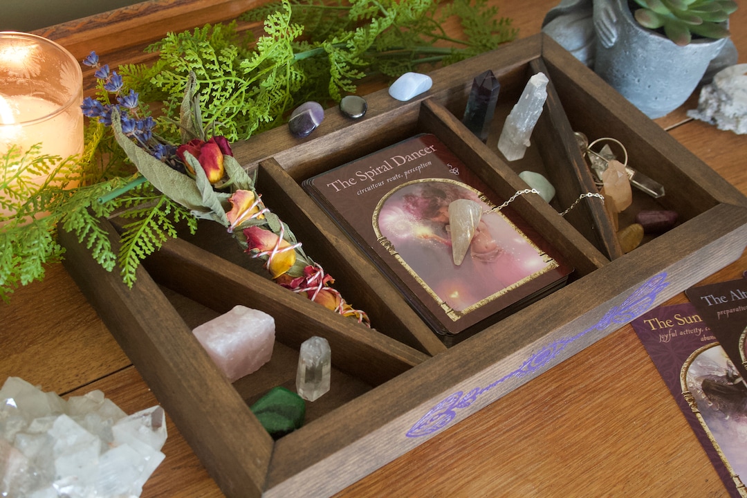 Altar Box, Tarot Card Box, Crystal Display Box, Printers Tray ...