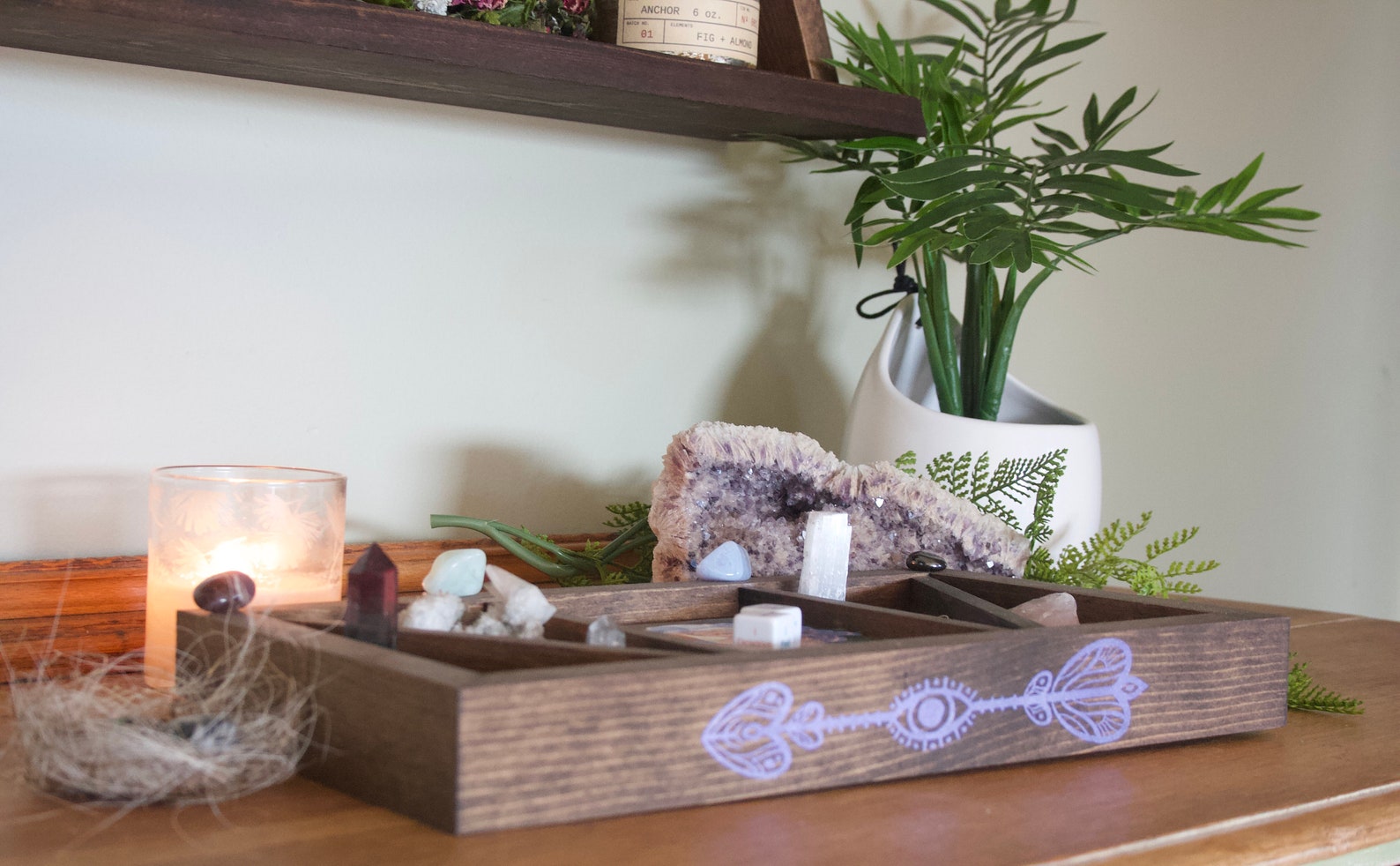 Altar Box Tarot Card Box Crystal Display Box Printers Tray - Etsy